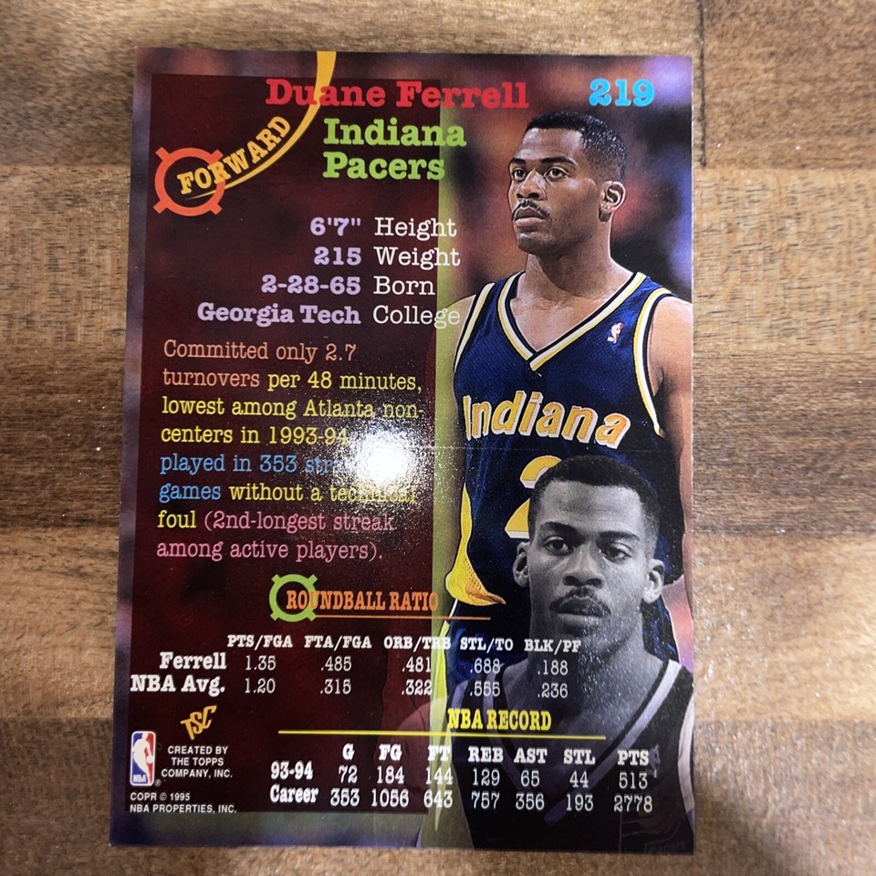 1994-95 Stadium Club Duane Ferrell Card #219 Rare Members Only | eBay