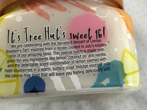 Tree Hut Lemon Blueberry Tart Shea Sugar Scrub Limited Edition RARE, 18 ...