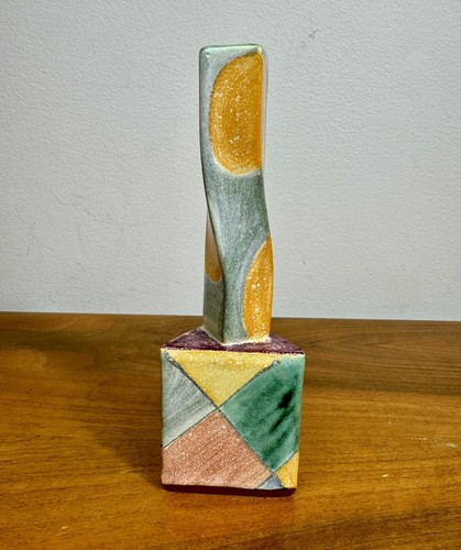 Vintage Sara Post Studio Candlestick 7.5" Redware Signed Pottery 1986 ...