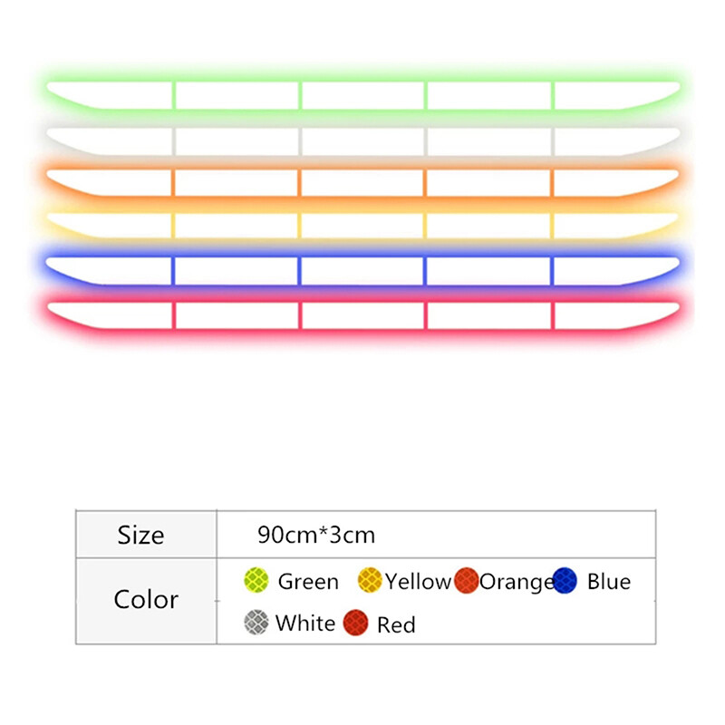 Reflector Sticker Car Adhesive Reflective Tape Reflex Exterior Warning ...