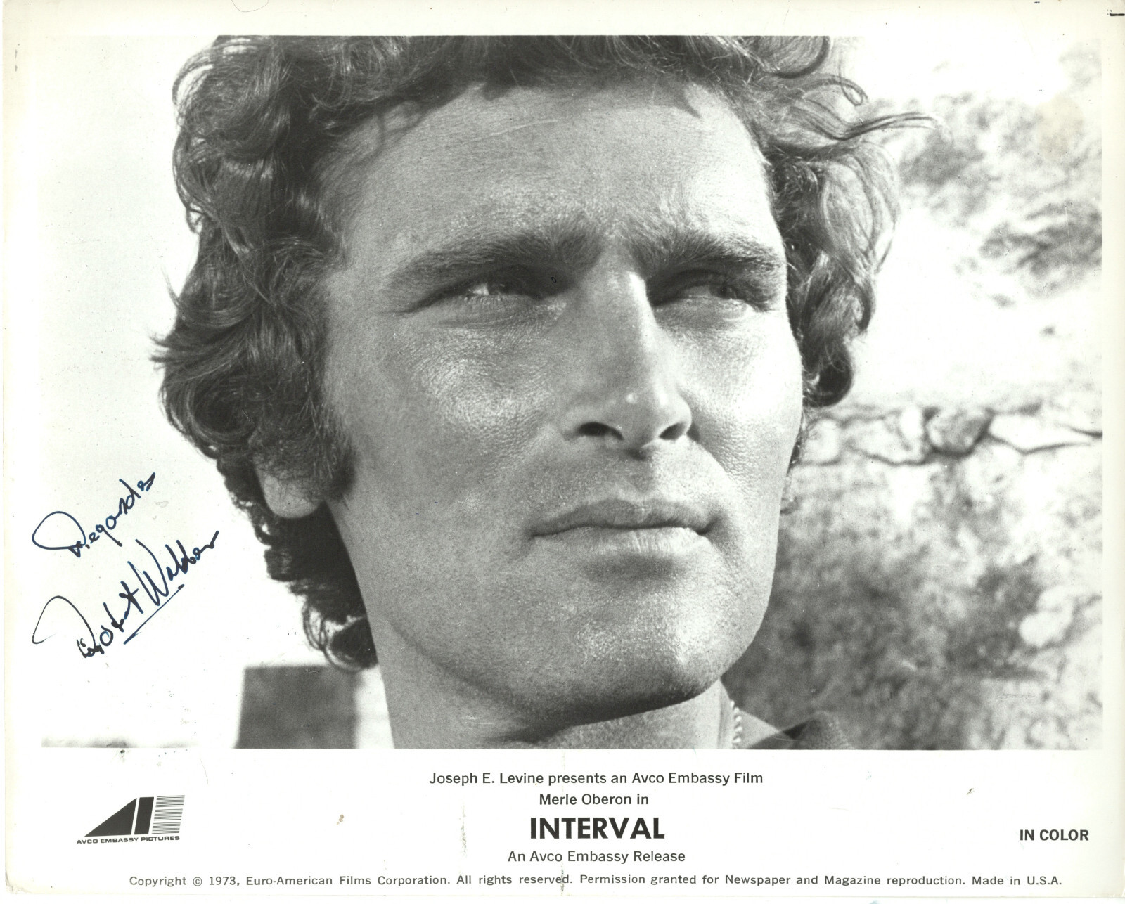 HANDSOME DUTCH FILM & TV ACTOR ROBERT WOLDERS, SIGNED VINTAGE STUDIO ...