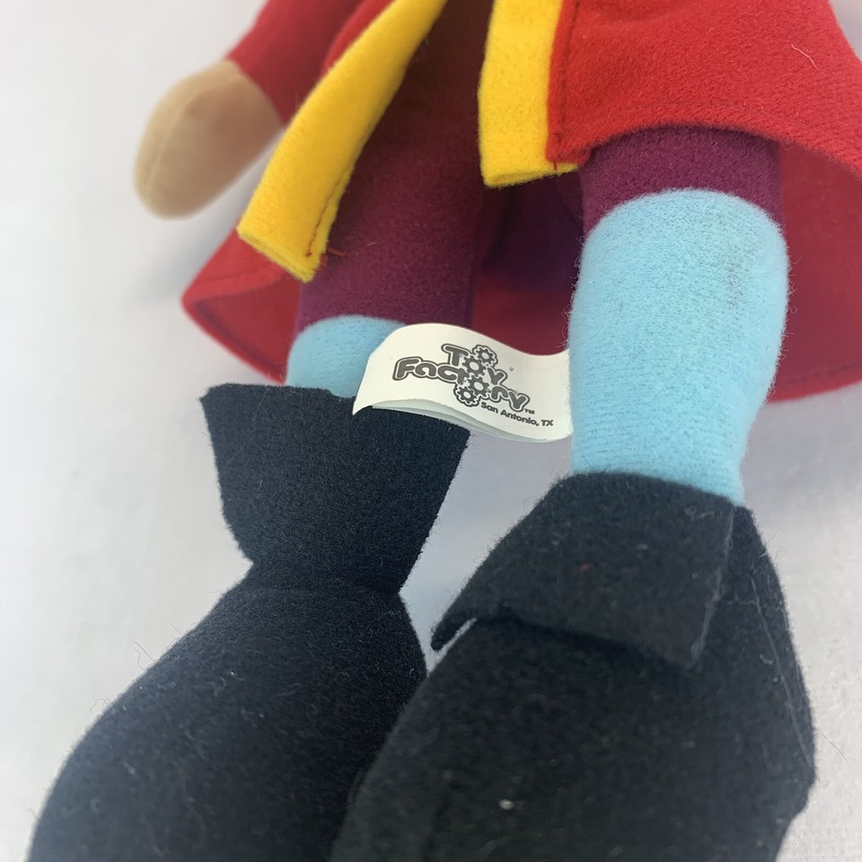 Disney Toy Factory Captain Hook Plush Stuffed Doll Peter Pan Villain ...