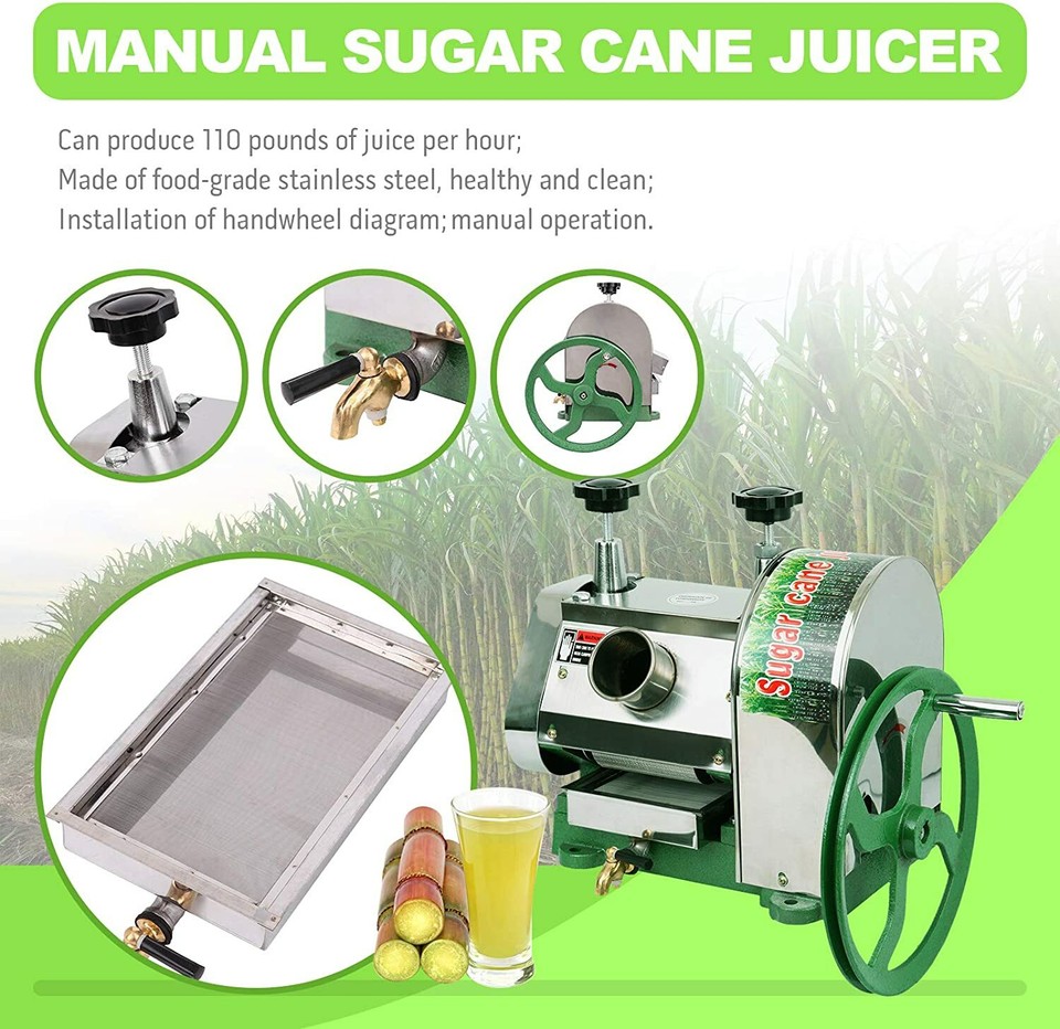 Commercial Sugar Cane Juicer Machine Juice Squeezer SugarCane Press ...