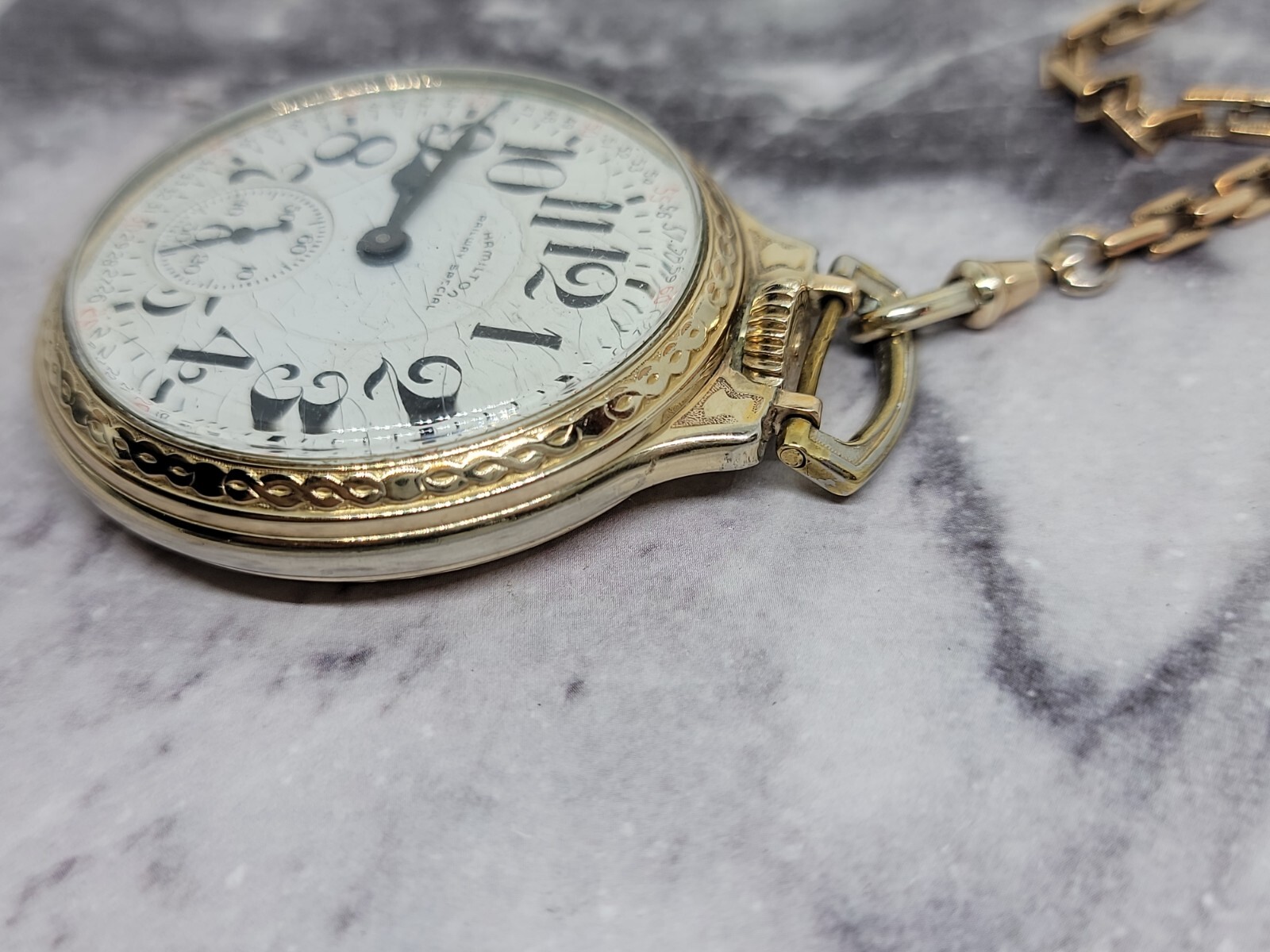 Vintage Hamilton Railway Special 992B RR Pocket Watch 21j 16s 10K ...