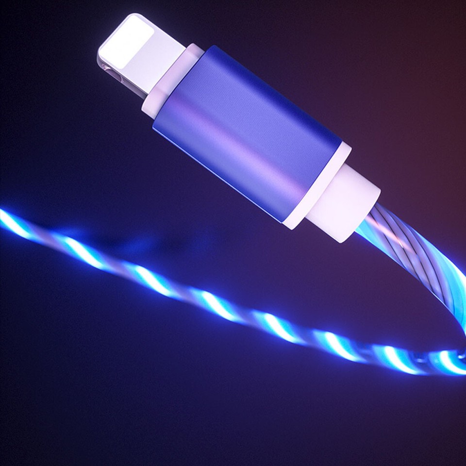 3 in 1 Fast LED Charging Cable Universal Multi Function Cell Phone ...