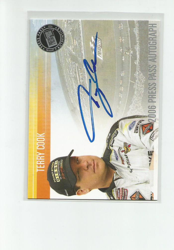 2006 PRESS PASS AUTOGRAPHS #9 TERRY COOK A | eBay
