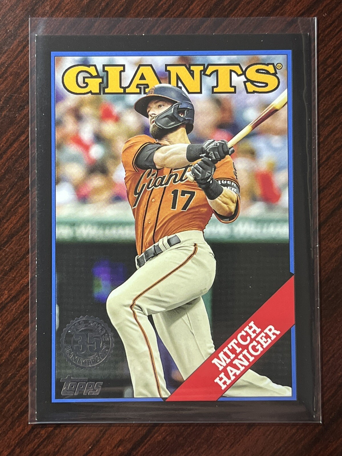 2023 Topps Series 2 Mitch Haniger 1988 35th Anniversary Black Parallel ...