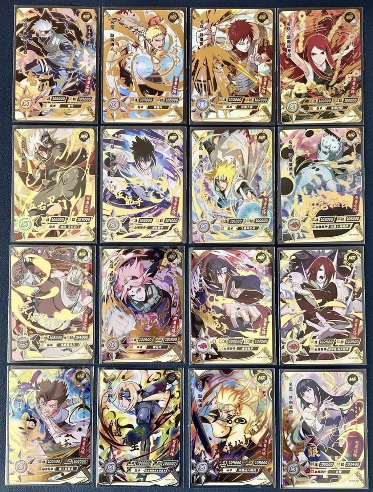 Lot 50 MR Naruto Kayou Trading Card Collection Set of 1-50 Mega Rares ...