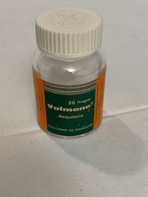 Vintage Valmane Verpackung Kali-Chemie AG Hannover alte Verpackung Glas ...