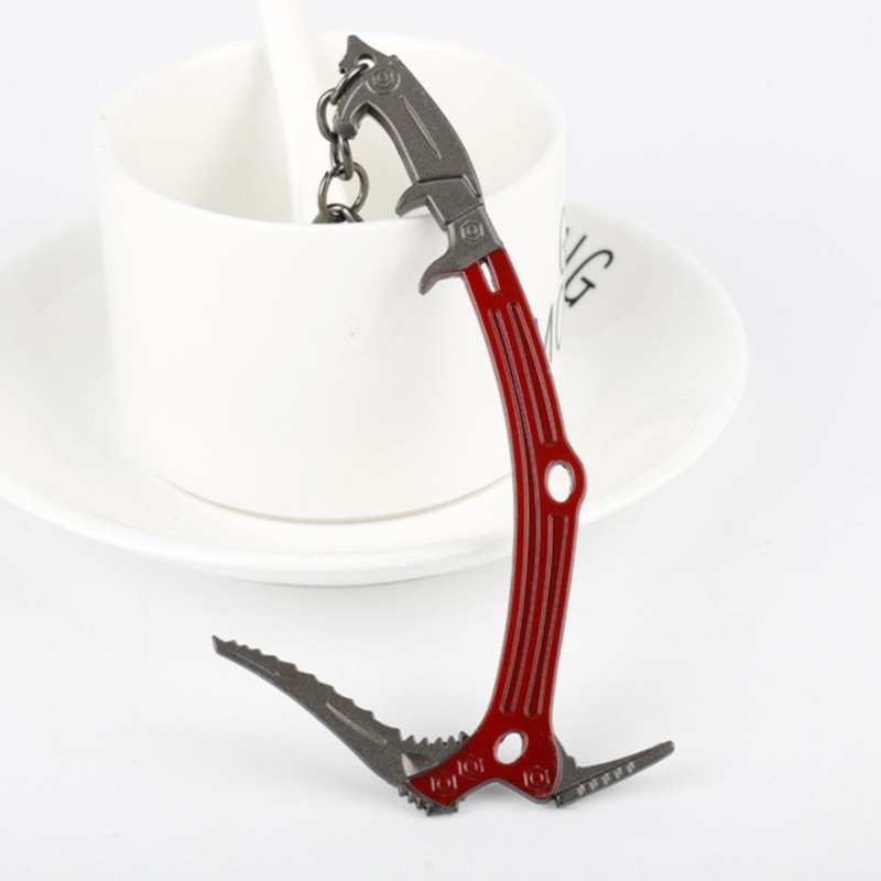 New Movie Tomb Raider Keychain Lara Croft Taro Ice Axe Pendant Key Ring ...