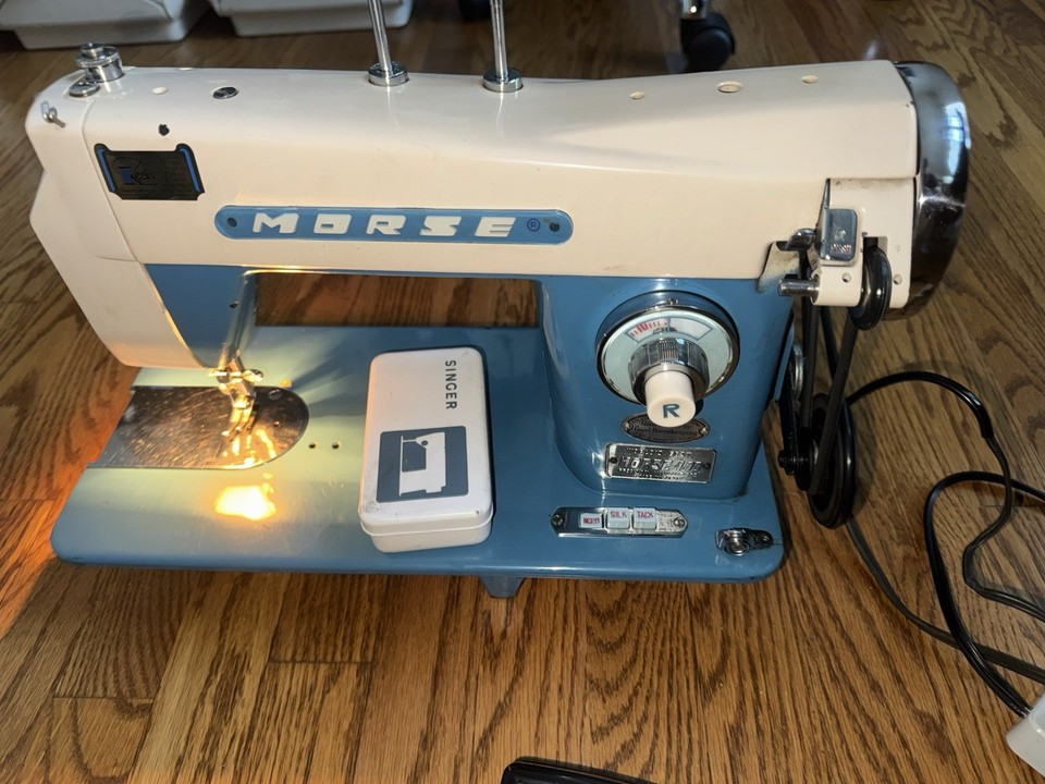 Restored Monster Morse Sewing Machine. Reduction Pulley. Leather Canvas ...