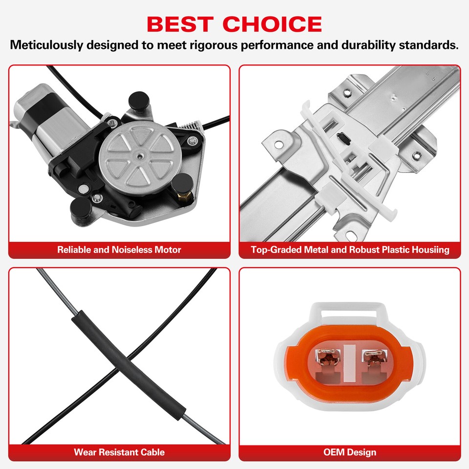 Front Right For 99-04 Suzuki Grand Vitara Chevy Power Window Regulator ...