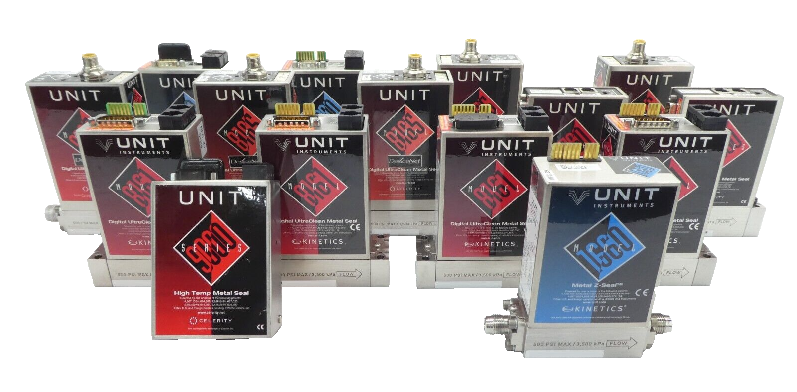 UNIT Instruments UFC Mass Flow Controller MFC UFC-3161 UFC-8165 Lot of ...