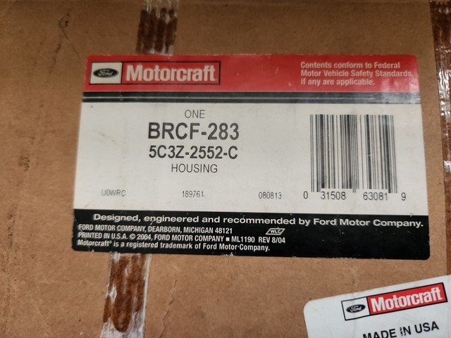 Disc Brake Caliper-Unloaded Caliper Rear Right Motorcraft BRCF-283 for ...
