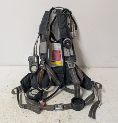SCOTT 4.5 Back-Pak, Air Pack SCBA Harness, E-Z Flo Regulator, PAK-ALERT ...
