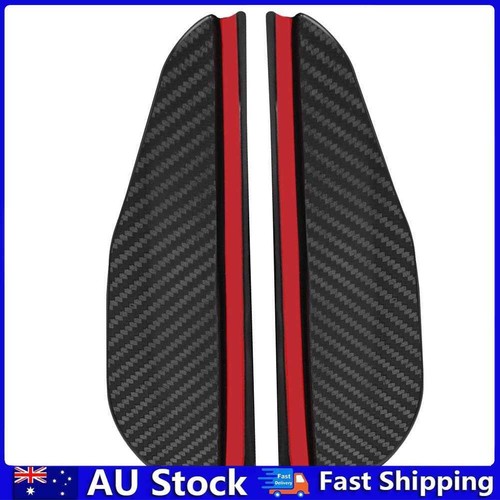 2x Car Auto Side Mirror Rain Visor Snow Guard Carbon Fiber Look Weather ...