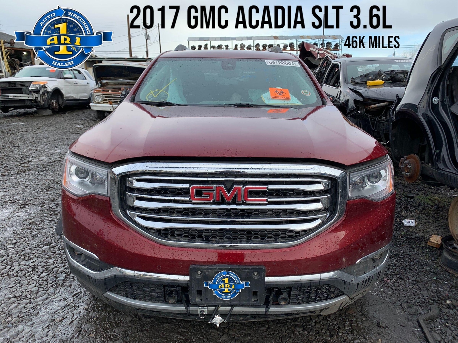 GMC Acadia SLT 3.6L AWD Rear Right RH Door Trim Panel 2017 2018 OEM AR1 ...