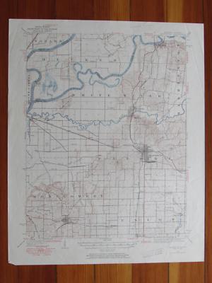 Princeton Indiana 1954 Original Vintage USGS Topo Map | eBay