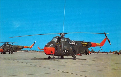 1963 AL Fort Rucker Main Gate US Army H-19D Chickasaw Helicopter ...