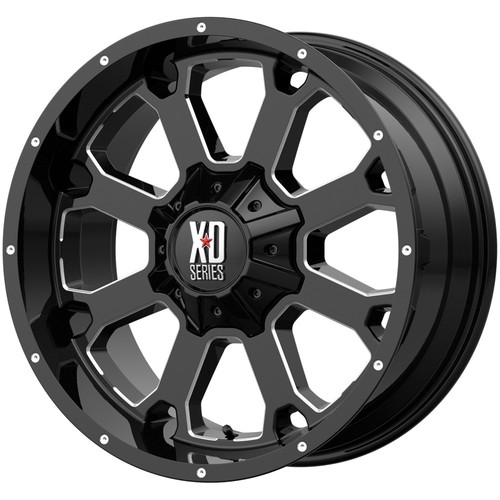 XD Series XD825 Buck 25 20x10 8x6.5" -24mm Black/Milled Wheel Rim 20 ...