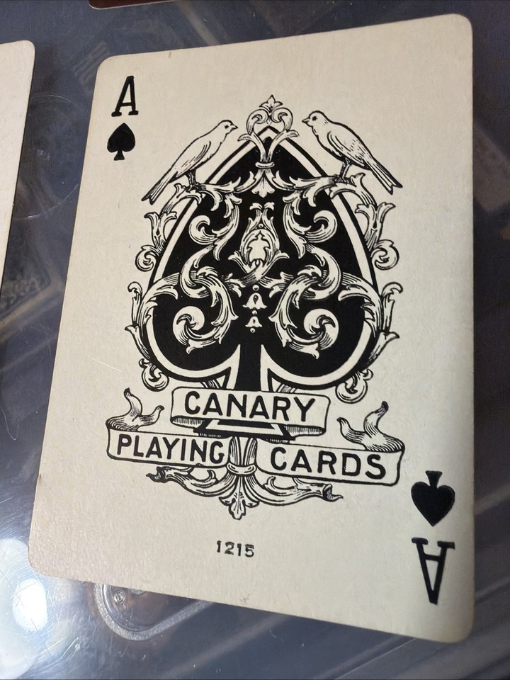 Canary Playing Cards #911 Mint W/Joker And Damaged Box | eBay