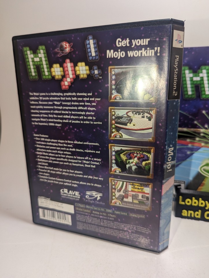 Mojo (Sony PlayStation 2, 2003) CIB Complete Near Mint Disc, Cover Art ...