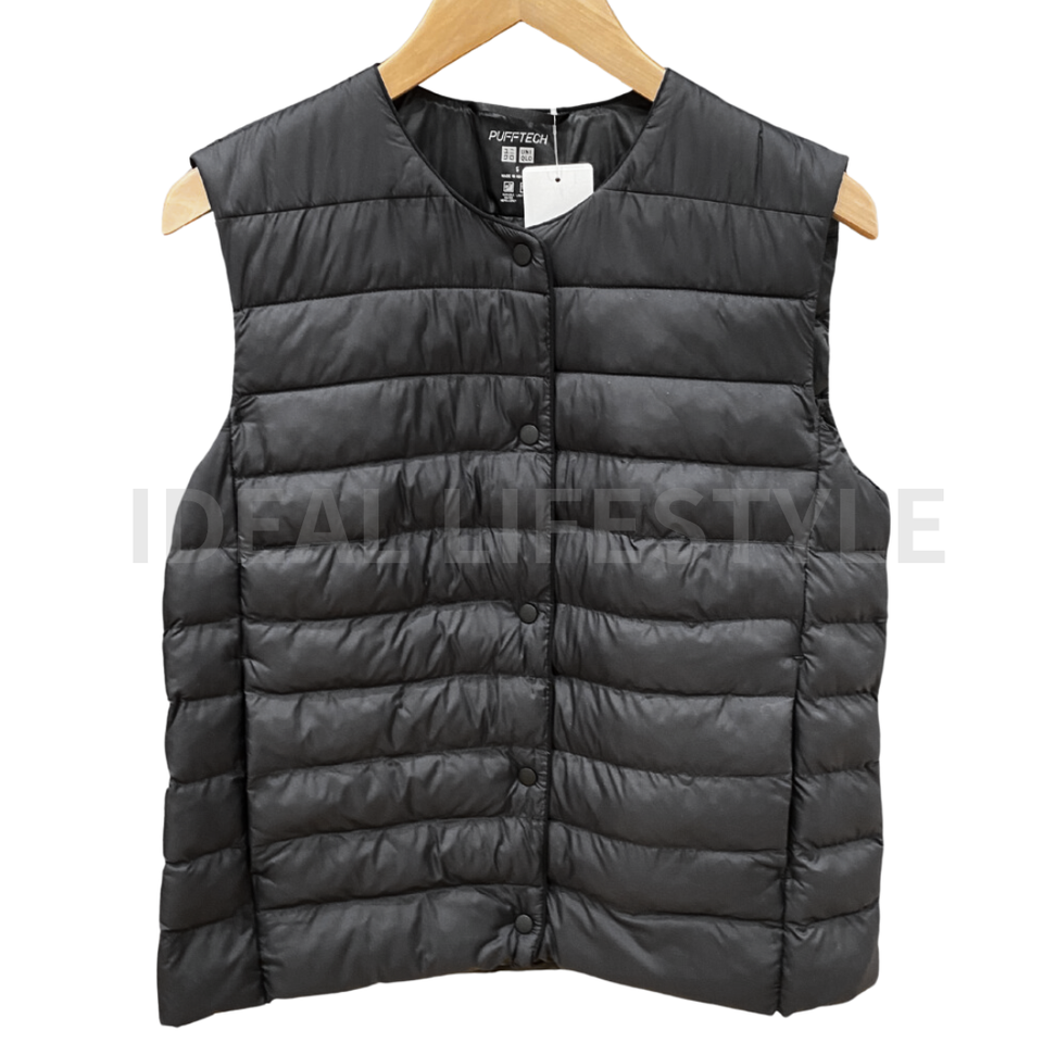 UNIQLO PUFFTECH Compact Vest S-3XL 5Colors Packable Warm Padded Women ...