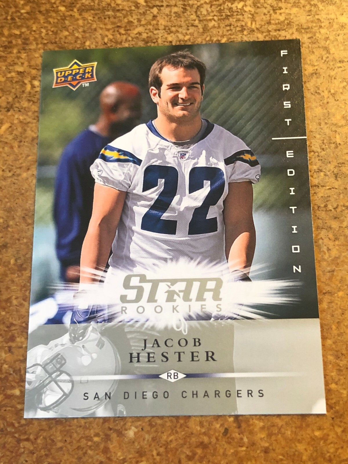 2008 Upper Deck First Edition Football # 167 Star Rookie Jacob Hester ...