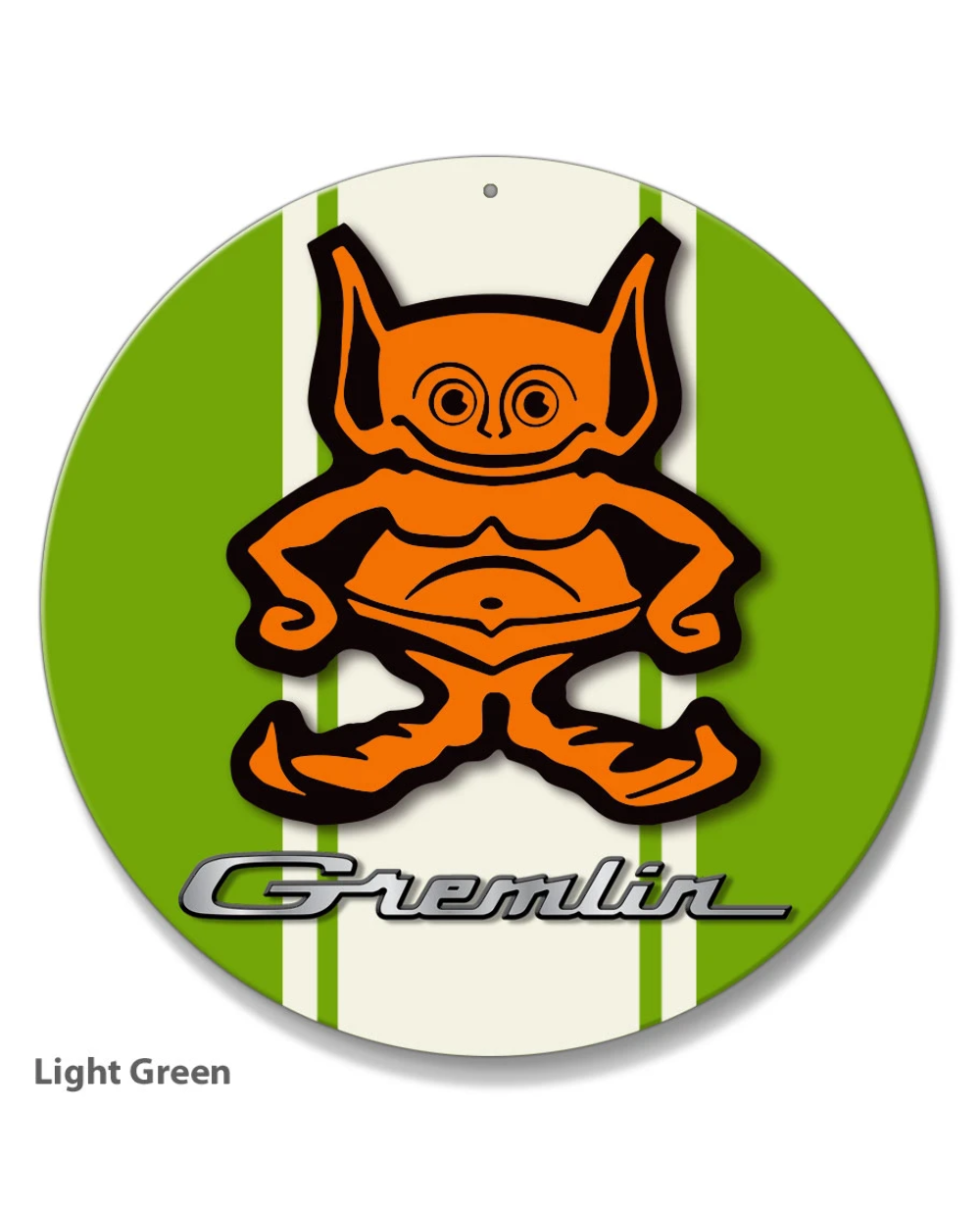 1970 - 1978 AMC Gremlin Guy Emblem Novelty Round Aluminum Sign - 14 ...