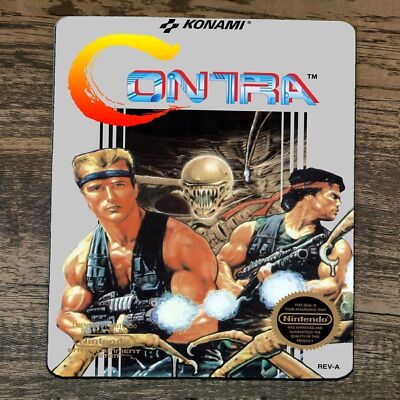 Mouse Pad Contra Classic Arcade Video Game NES Box Cover | eBay