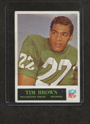 1965 Philadelphia Gum Football #130 Tim Brown, Eagles, EX! | eBay