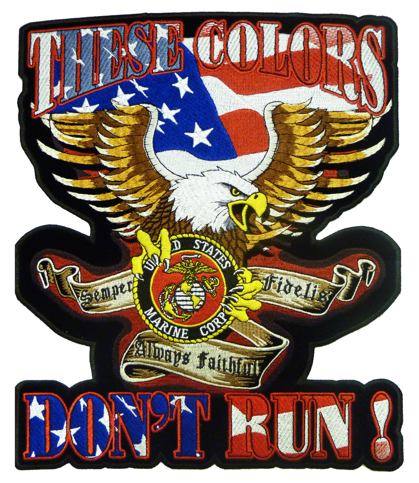 These Colors Don't Run Marines Patch, Military Back Patches | eBay