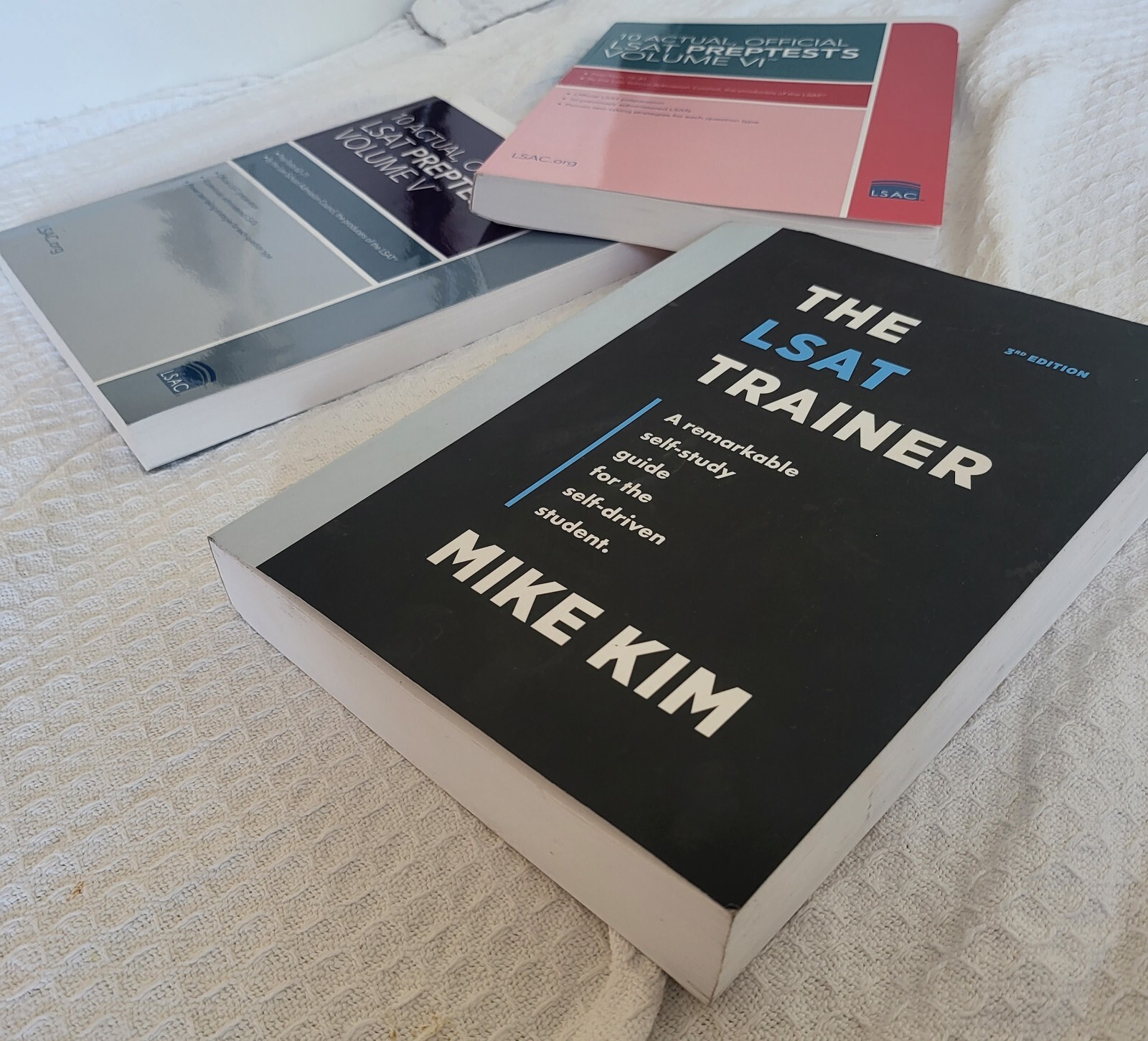 LSAT Power Score Prep Books, Bundle of Mike Kim LSAT trainer and preps ...