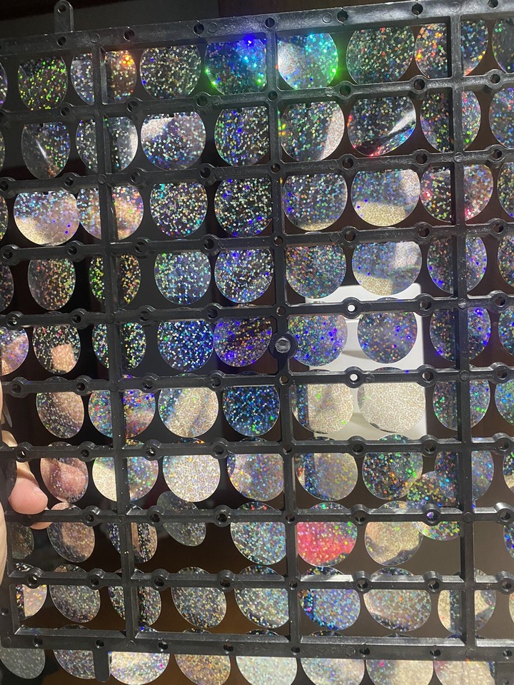 30cm x 30cm Mirror Sequin Wall Tile Panels, Silver, Backdrop 15 Pieces ...