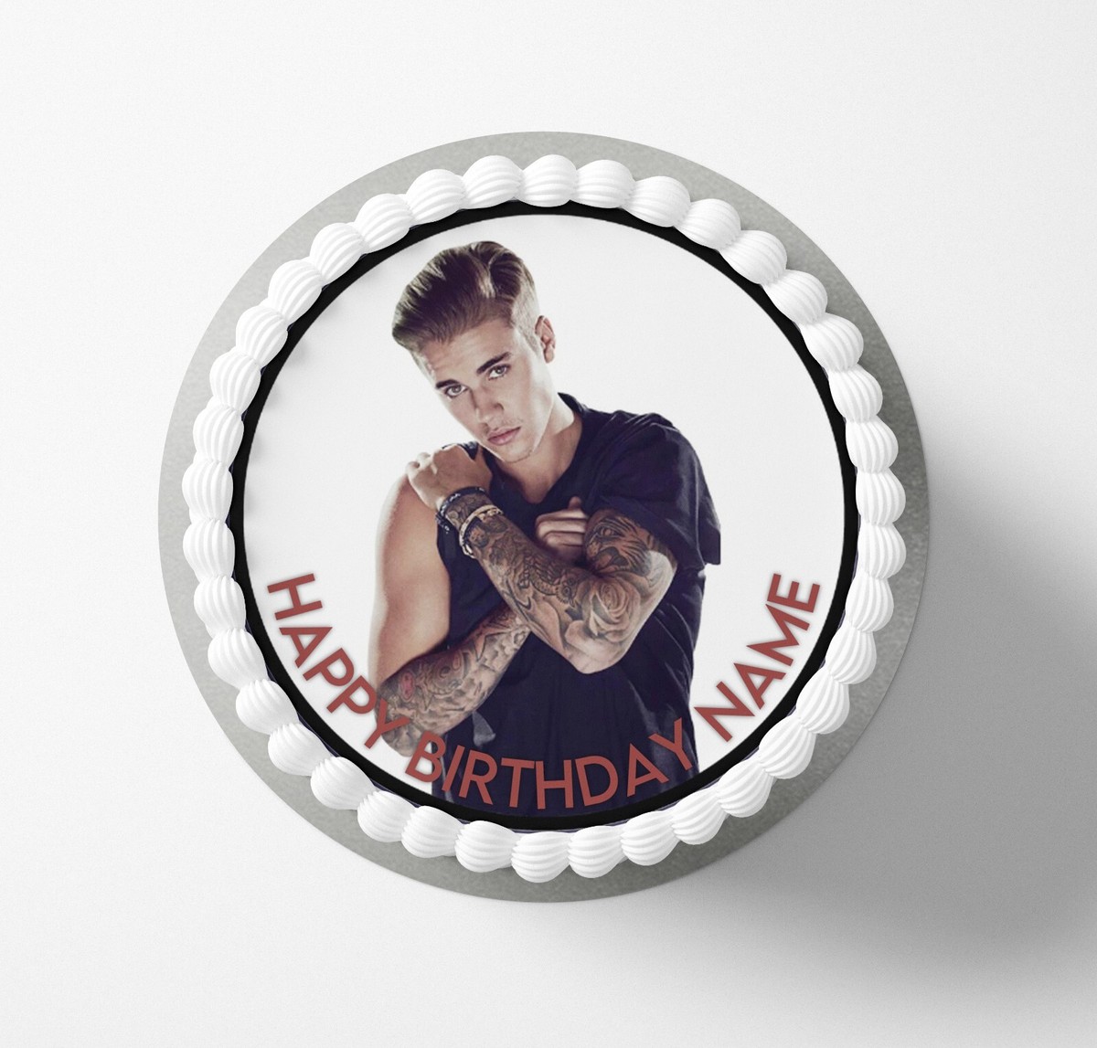 Justin Bieber Edible Cupcake Toppers