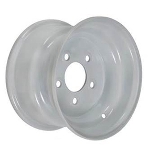 8" White Steel Wheel / Rim | 5 Lug | 8" | Fits 18.5X8.50-8 18.5X9.50-8 ...