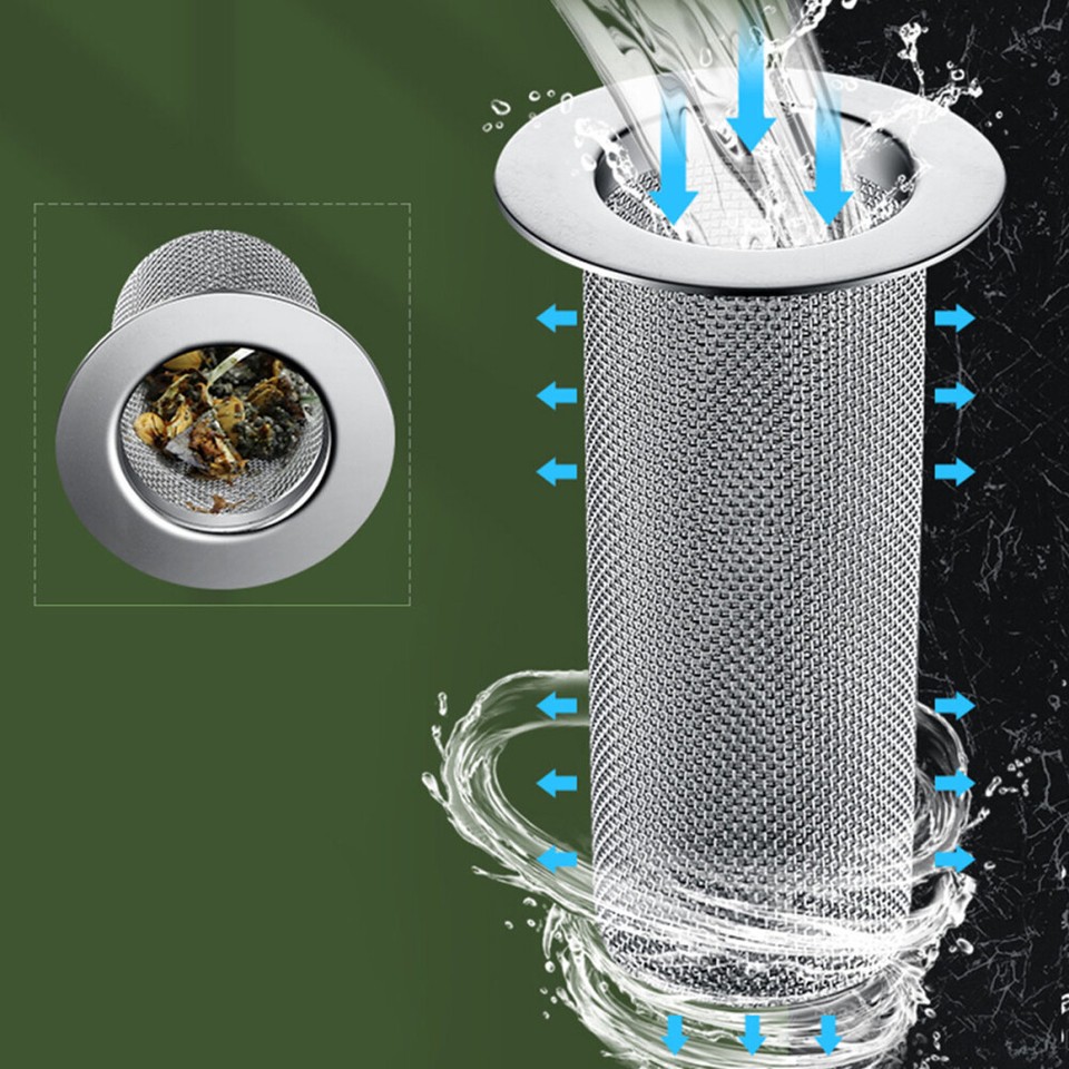 1PC Stainless Steel Filter Sink Debris Stopper Fine Mesh Strainer ...