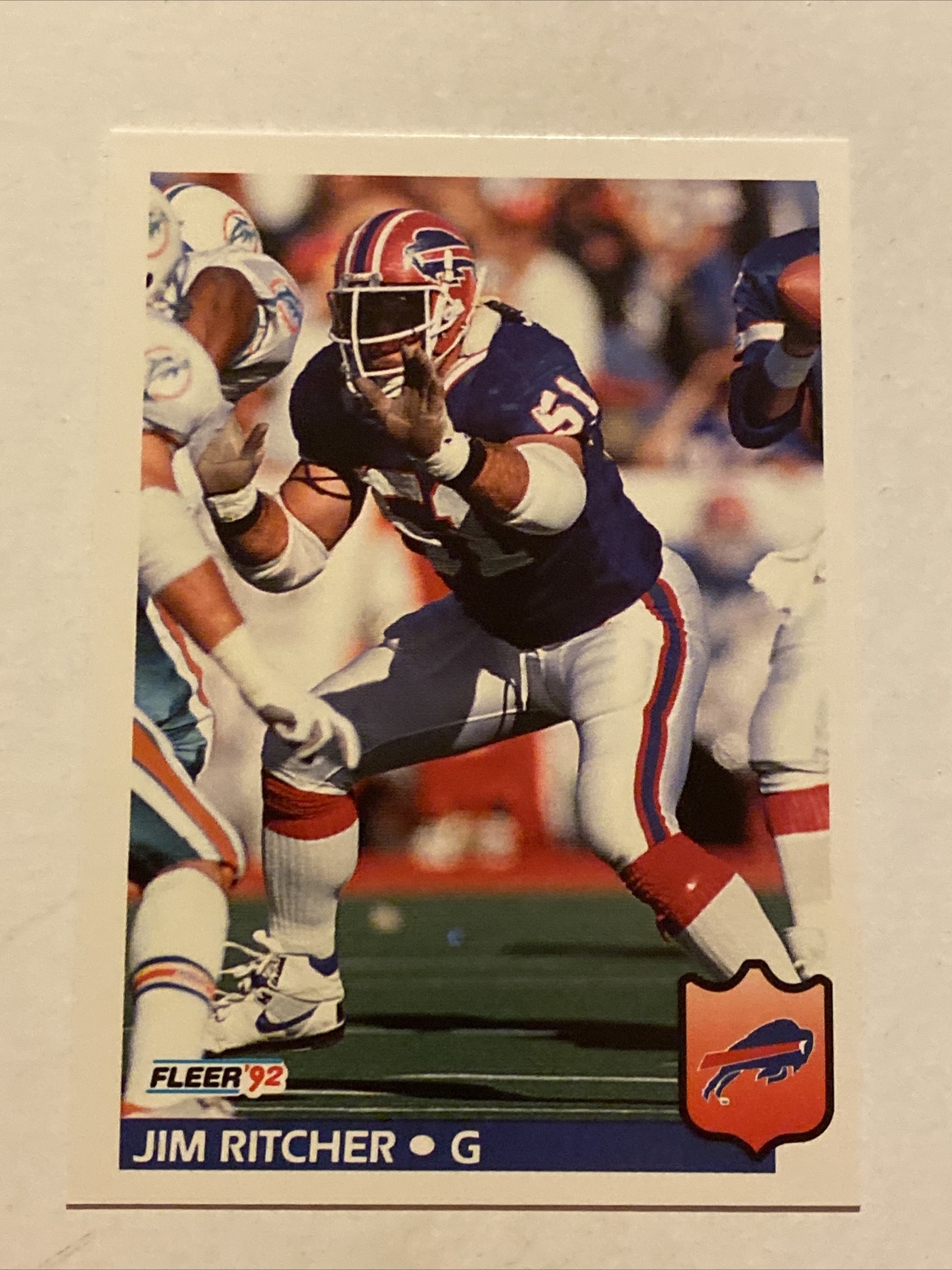 1992 Fleer Football NFL Jim Ritcher Buffalo Bills | eBay