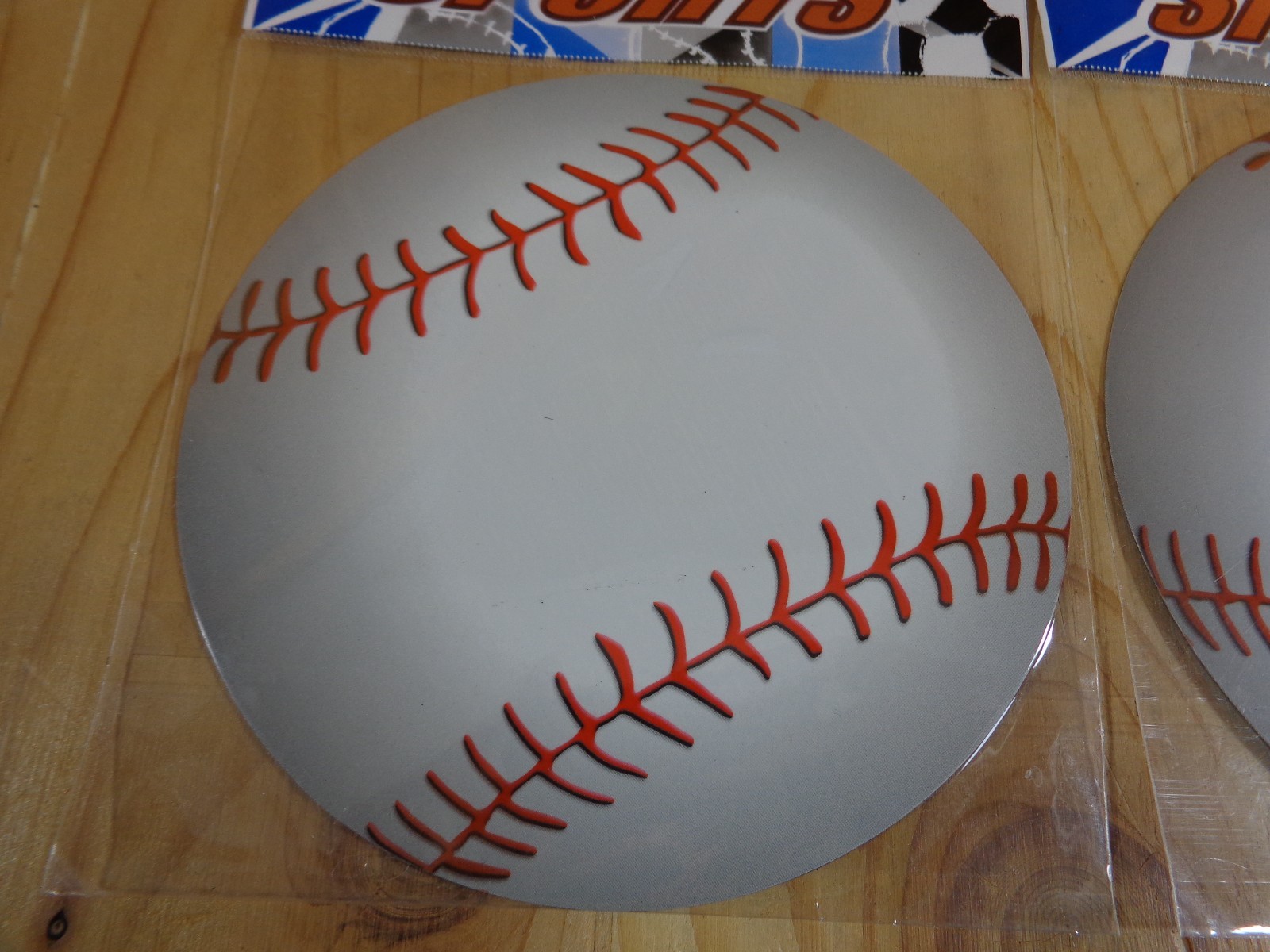 Sports Magnet Set of 2 BASEBALL SOFTBALL 5.5" Locker Car Fridge Decor ...