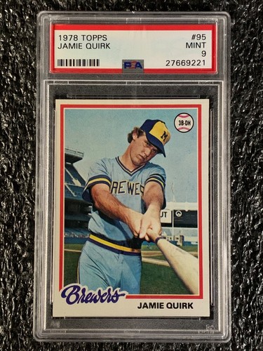 1978 Topps Baseball #95 Jamie Quirk PSA 9 | eBay