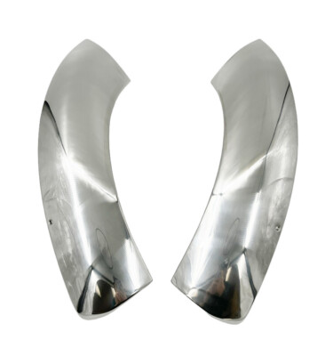1953-1954 Chevy Full Size Car 2-Door Pair Stainless Rear Rock Guards