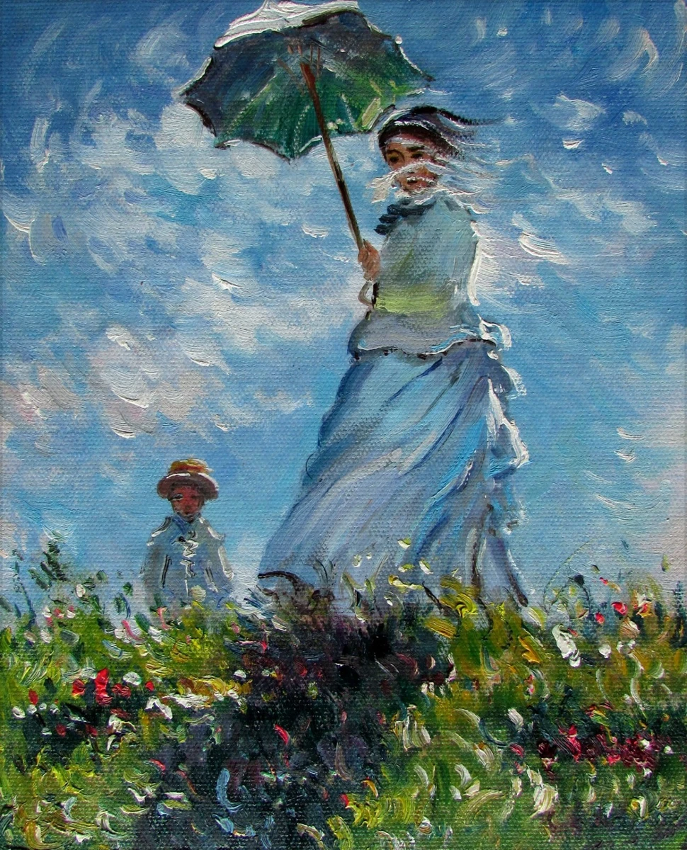 Monet Woman With A Parasol