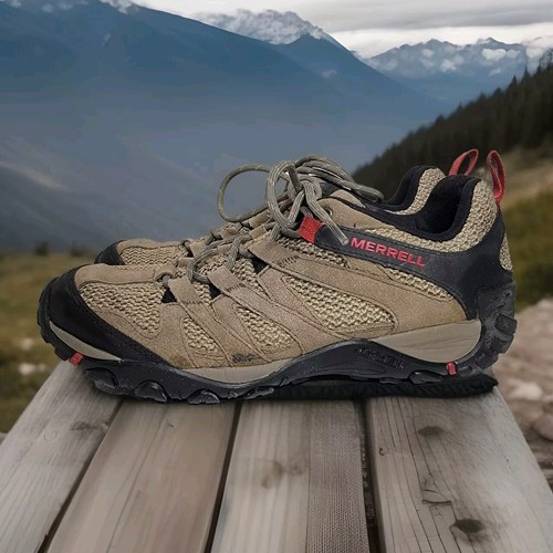 MERRELL Men’s ALVERSTONE Hiking Shoes in BOULDER Suede Mesh J033035 ...