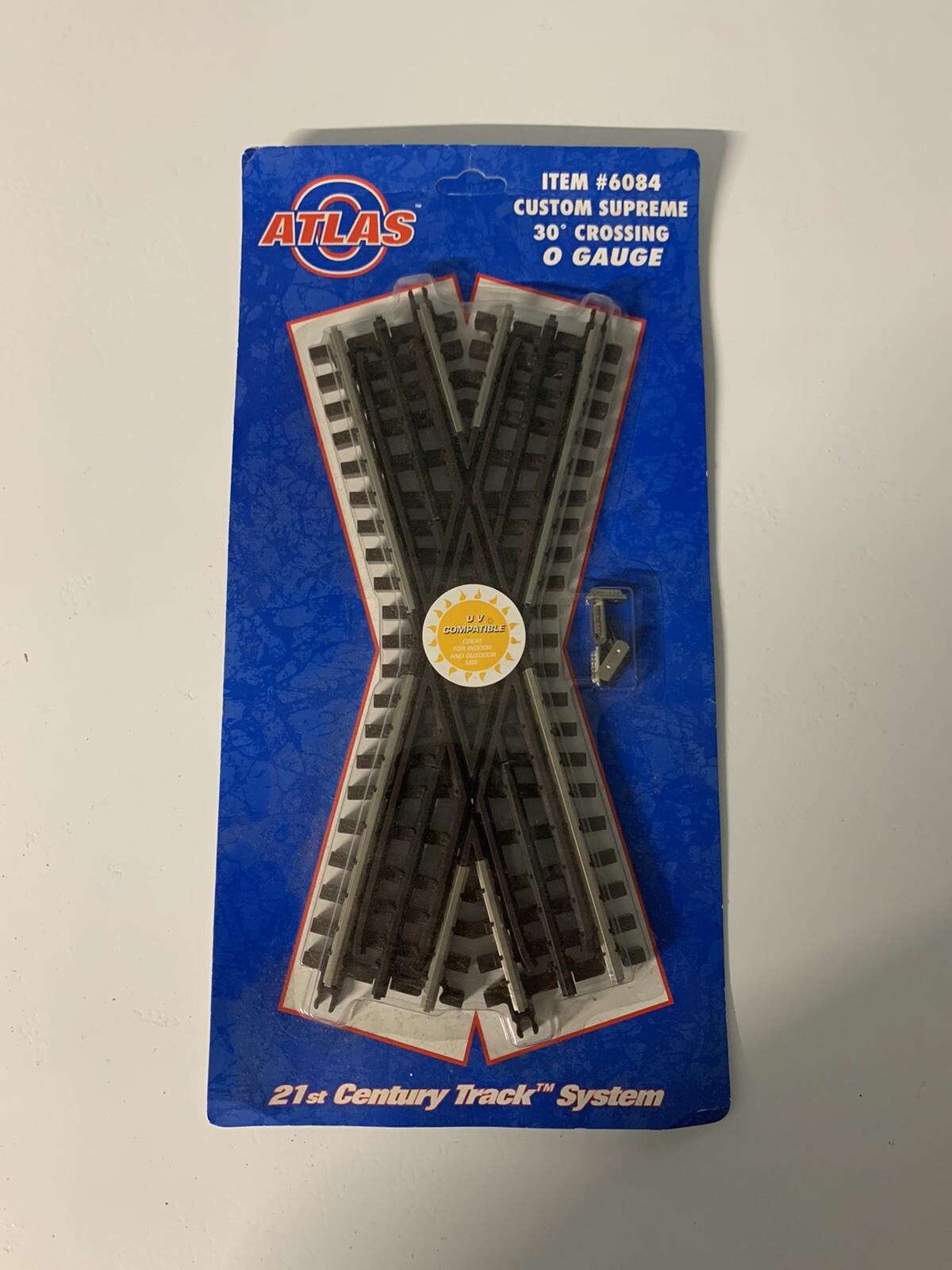 ATLAS O 3 RAIL CUSTOM SUPREME 30 DEGREE CROSSING #6084! O SCALE TRACK ...