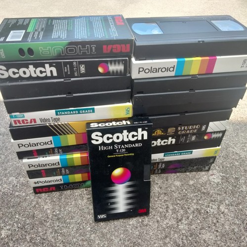 Lot Of 25 Unknown Content Pre-recorded VHS Tapes Maxwell VCR Nostalgia ...