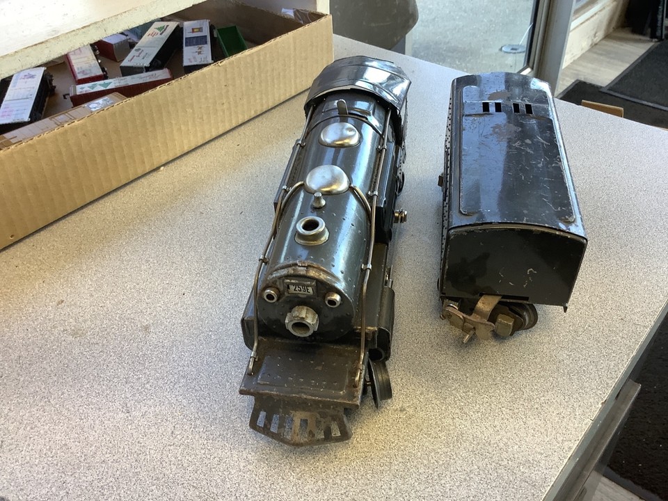 LIONEL PREWAR #262/262T BRONZ METAL GRAY STEAM ENGINE TENDER/ TESTED ...