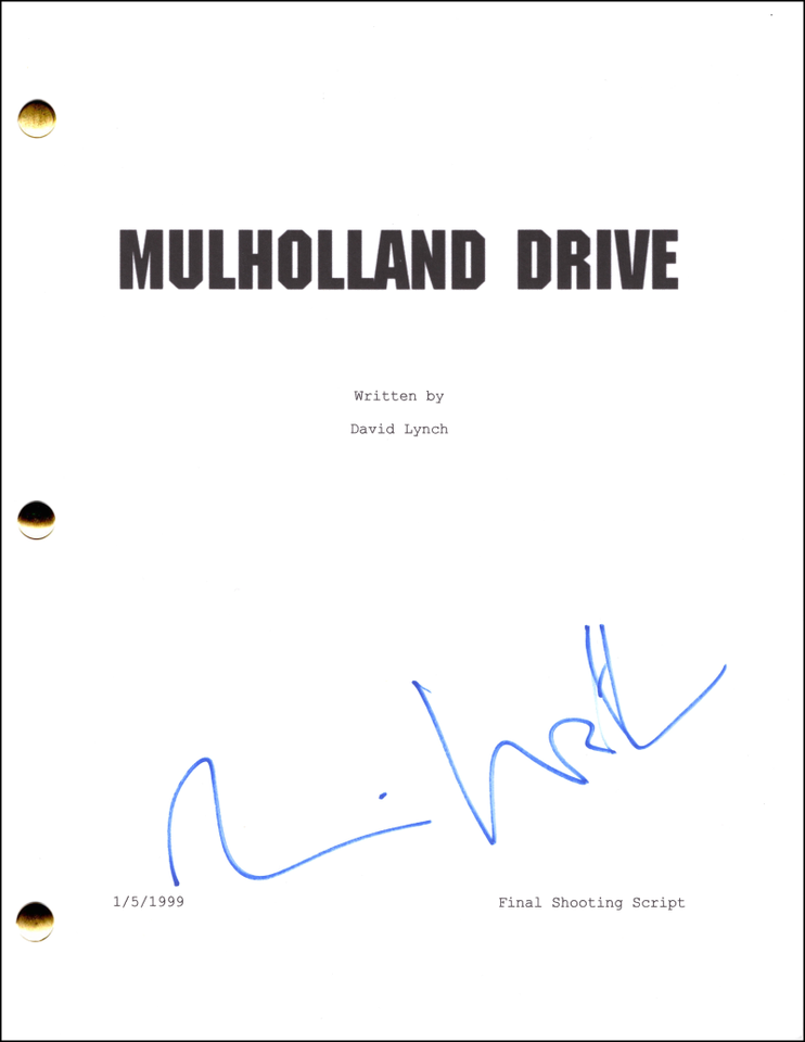 Naomi Watts Signed Autograph David Lynch Mulholland Drive Full Movie ...