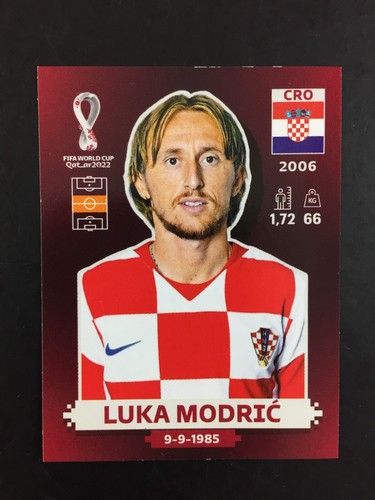 Luka Modric Sticker Panini World Cup Qatar 2022 Oryx Swiss Edition #CRO ...