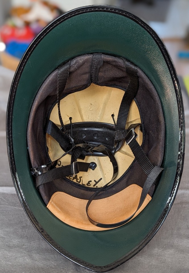 Vintage Authentic British Police “Bobby” Helmet West Yorkshire Police ...