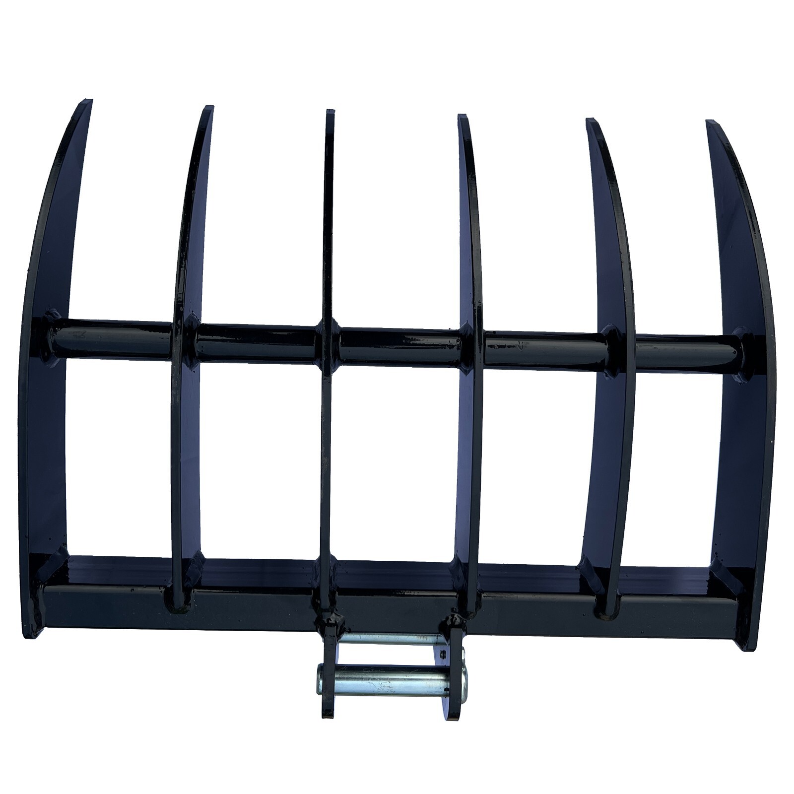 Mini Excavator Rake Atttachment Used to Loosen and Remove Surface Soil ...